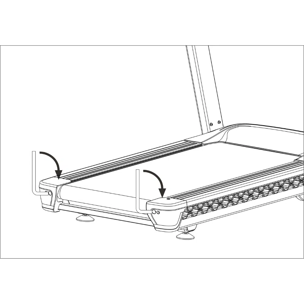 Maintenance - How to adjust an E10 treadmill belt