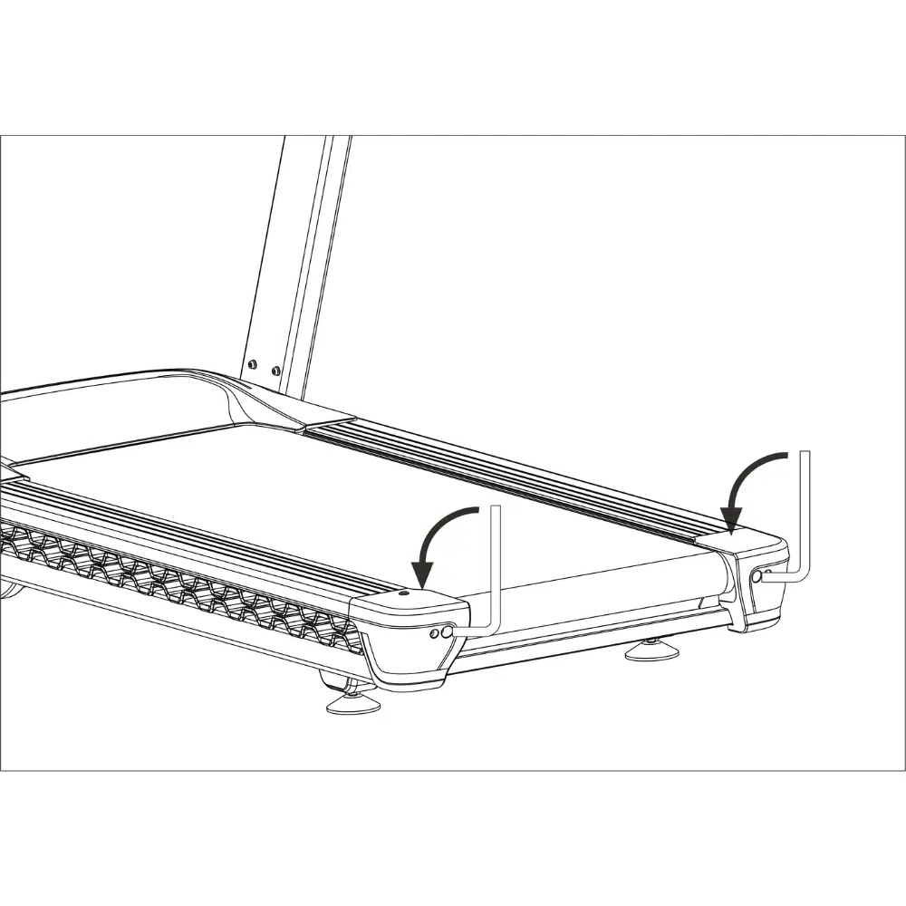Maintenance - How to adjust an E10 treadmill belt